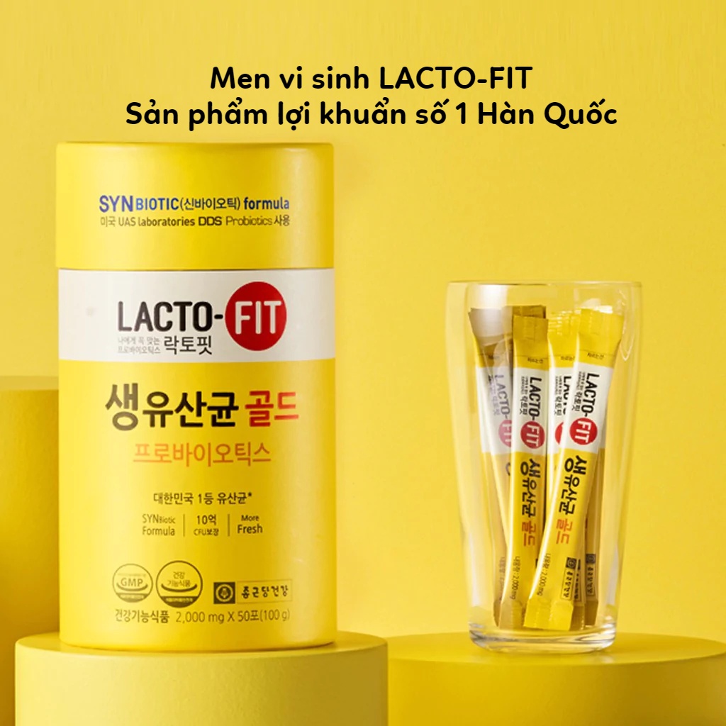Lacto Fit probiotics /Korean box of 50 packs (Gold) | Shopee Malaysia