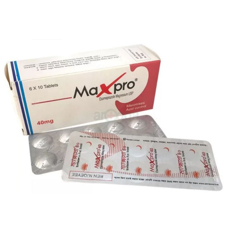 Maxpro 40mg 60 Tablets 6 papan 1 Box(Renata Limited ) | Shopee Malaysia