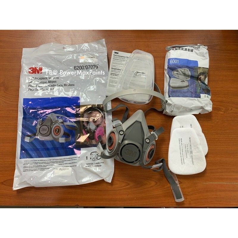 3M HALF FACE REUSABLE MASK 6200 / 07025 ( ORIGINAL SET ) | Shopee Malaysia