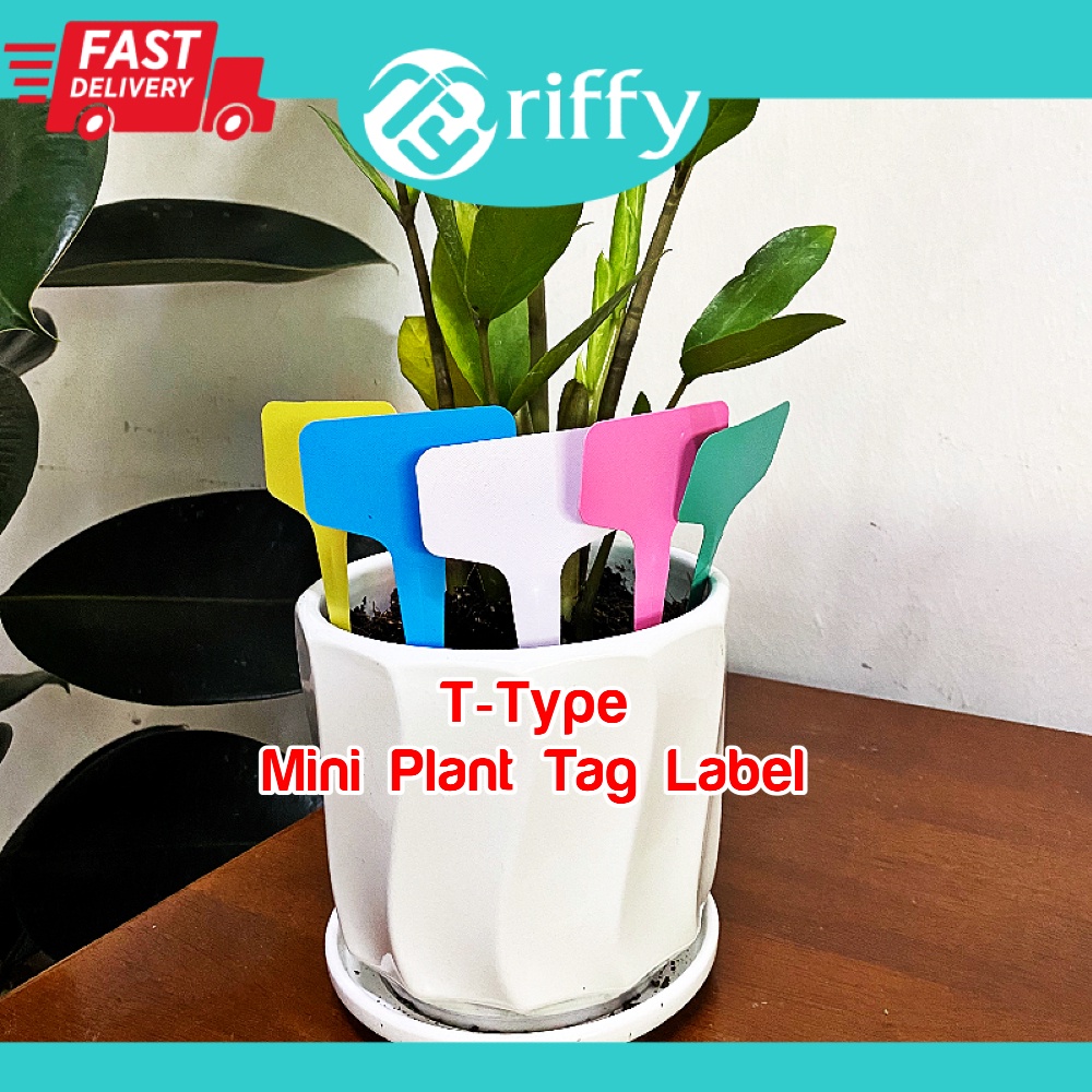 Plant Tag Garden / Label Plastic T-Type Tagging / Nursery Pot Marker ...