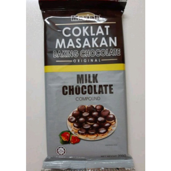 Meriah Coklat Masakan / Milk Chocolate / 200 g | Shopee Malaysia