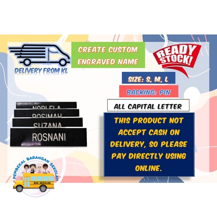 NAME TAG PIN UNTUK MURID, PENJAWAT AWAM , GURU , HOSPITAL & KERAJAAN ...