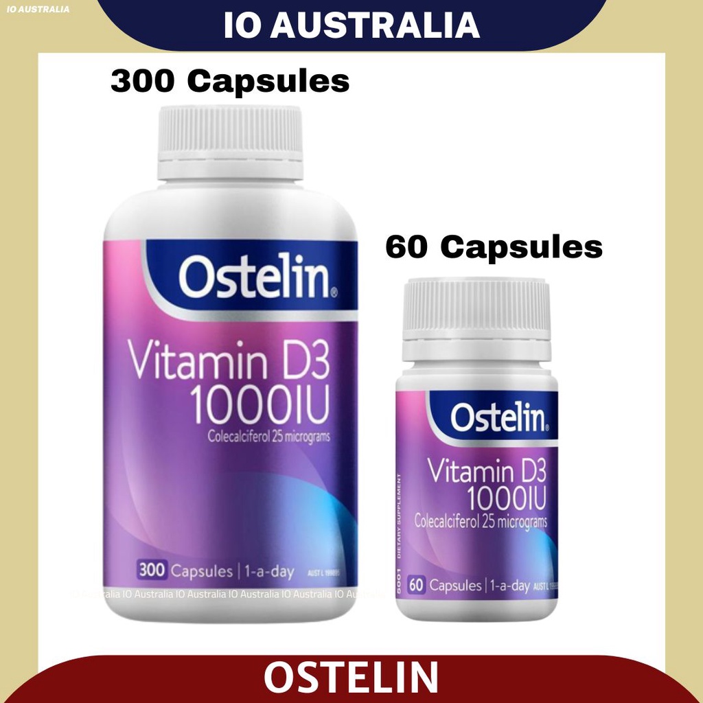 Ostelin Vitamin D3 1000IU - Vitamin D - 60 / 300 Capsules | Shopee Malaysia