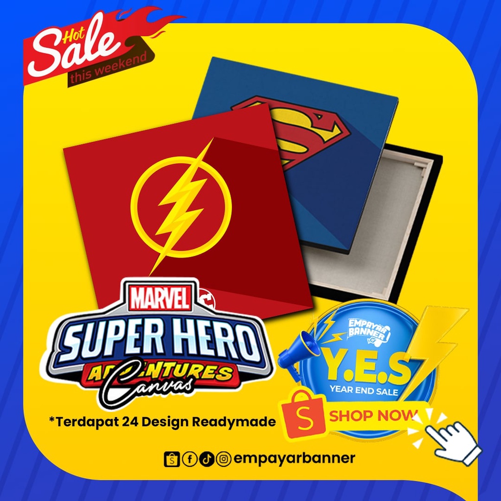 WALL FRAME DECO : Canvas Mar-vel (superhero) / Frame Dinding Dekorasi ...