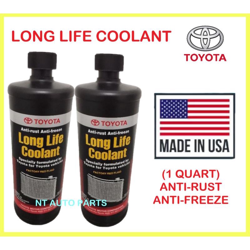 Toyota Long Life Radiator Coolant 1Litre Made in USA - Factory Red ...