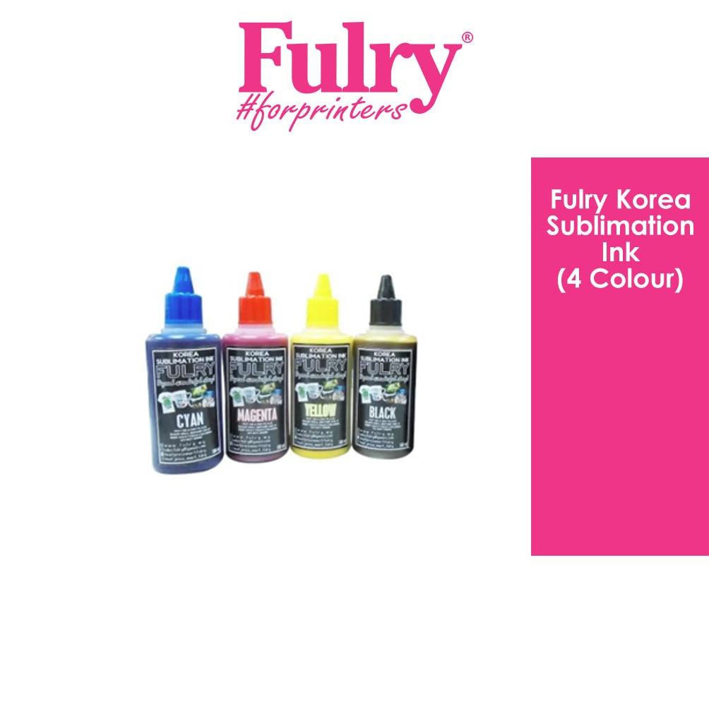 Fulry Korea Sublimation Inks CMYK 1 set 4 Colors | Shopee Malaysia