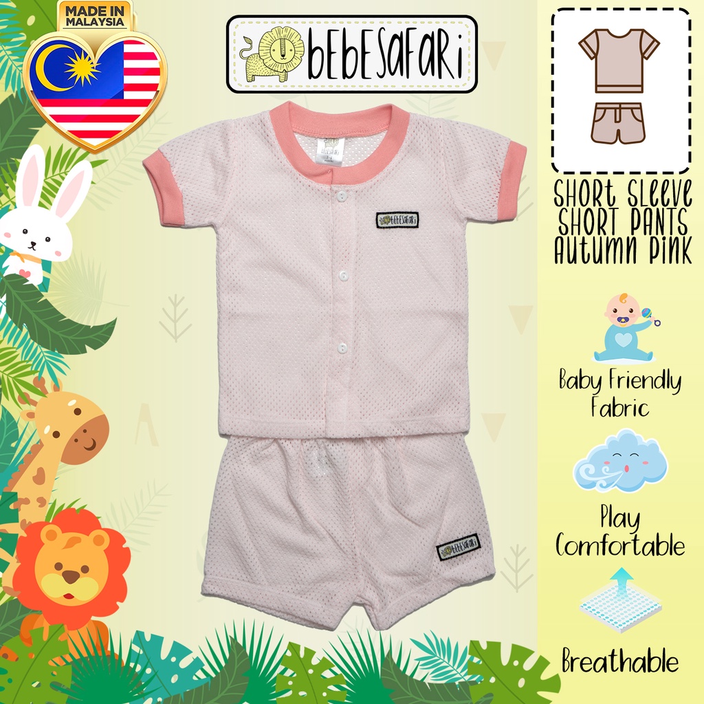 BebeSafari Eyelet Baby Clothing/Newborn Baby Clothes/Bayi Baju Lubang ...