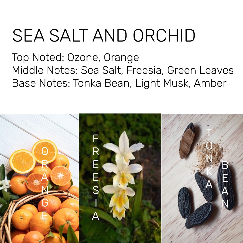 Sea Salt and Orchid - 50ml Candle/Cosmetic Perfume Fragrance Oil/Garam ...
