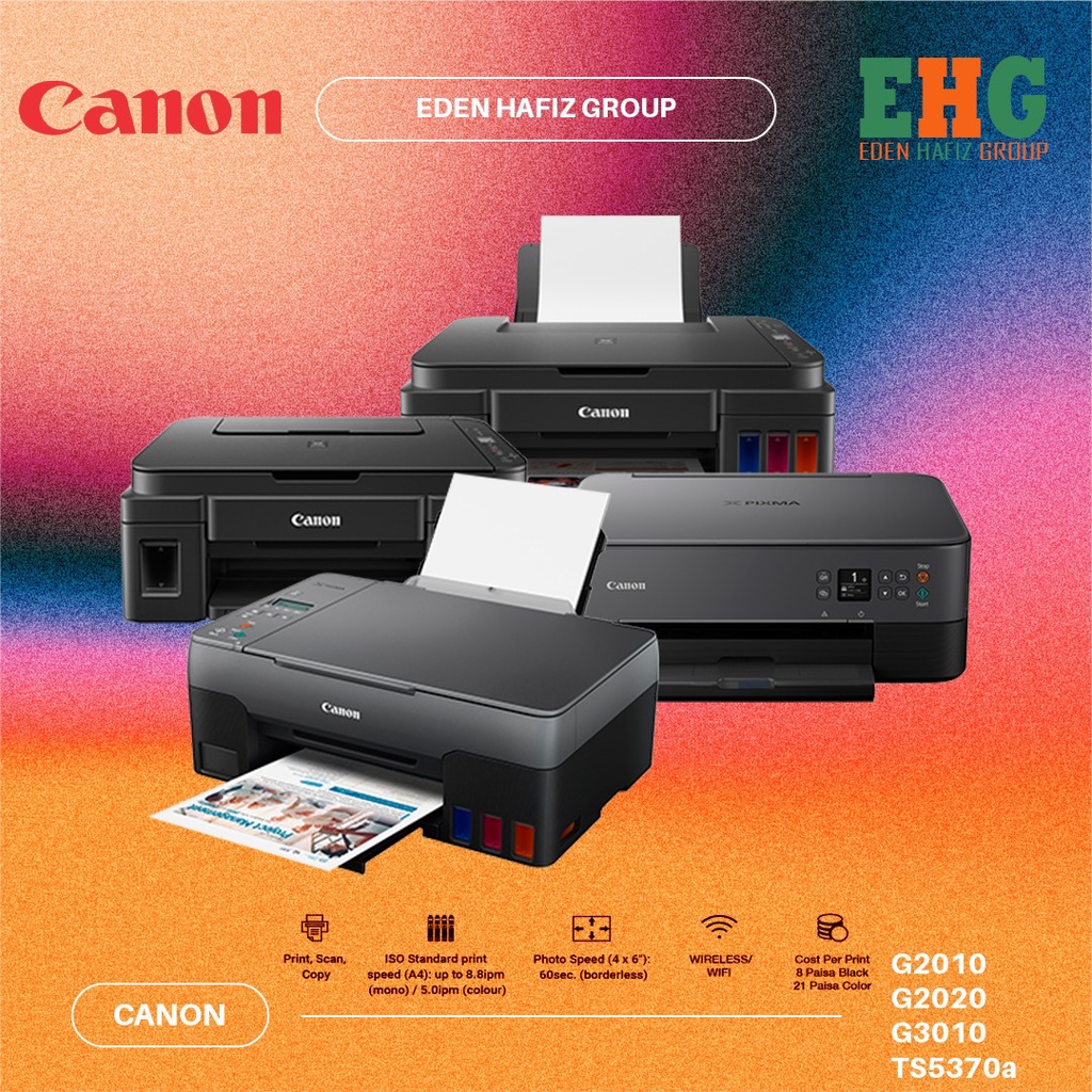 Canon G2010 G2020 G3010 Ink Tank, All-In-One Printer for High Volume ...