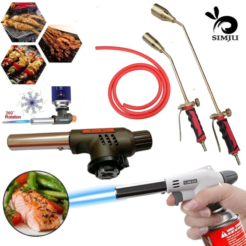 Camping Gas Torch Flame Gun Butane Gas Welding Fire Maker / Liquefied Gas Torch / Fire Gun ...