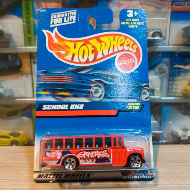 Hot WHEELS SCHOOL BUS RED - NOT MINT/BUBBLE Dent - BLUE CARD | Shopee ...