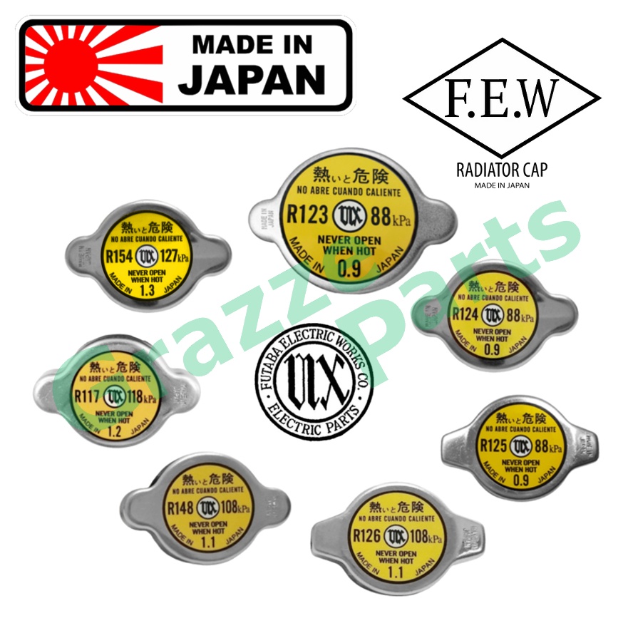 Futaba FEW / HKT 100% Made In Japan Coolant Radiator Cap R123 R124 R125 ...