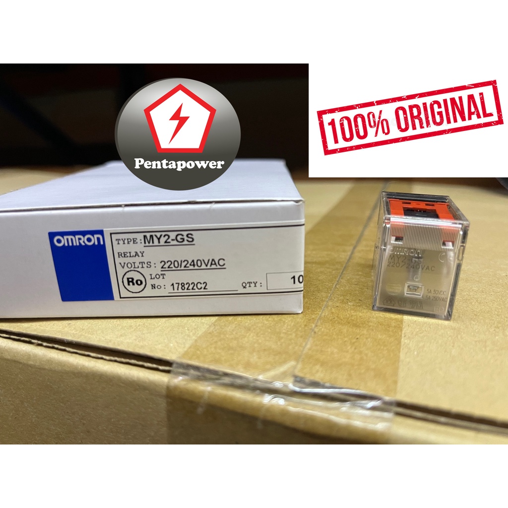 OMRON MY2-GS RELAY MY2 220VAC / 240VAC 8pins Without LED | Shopee Malaysia