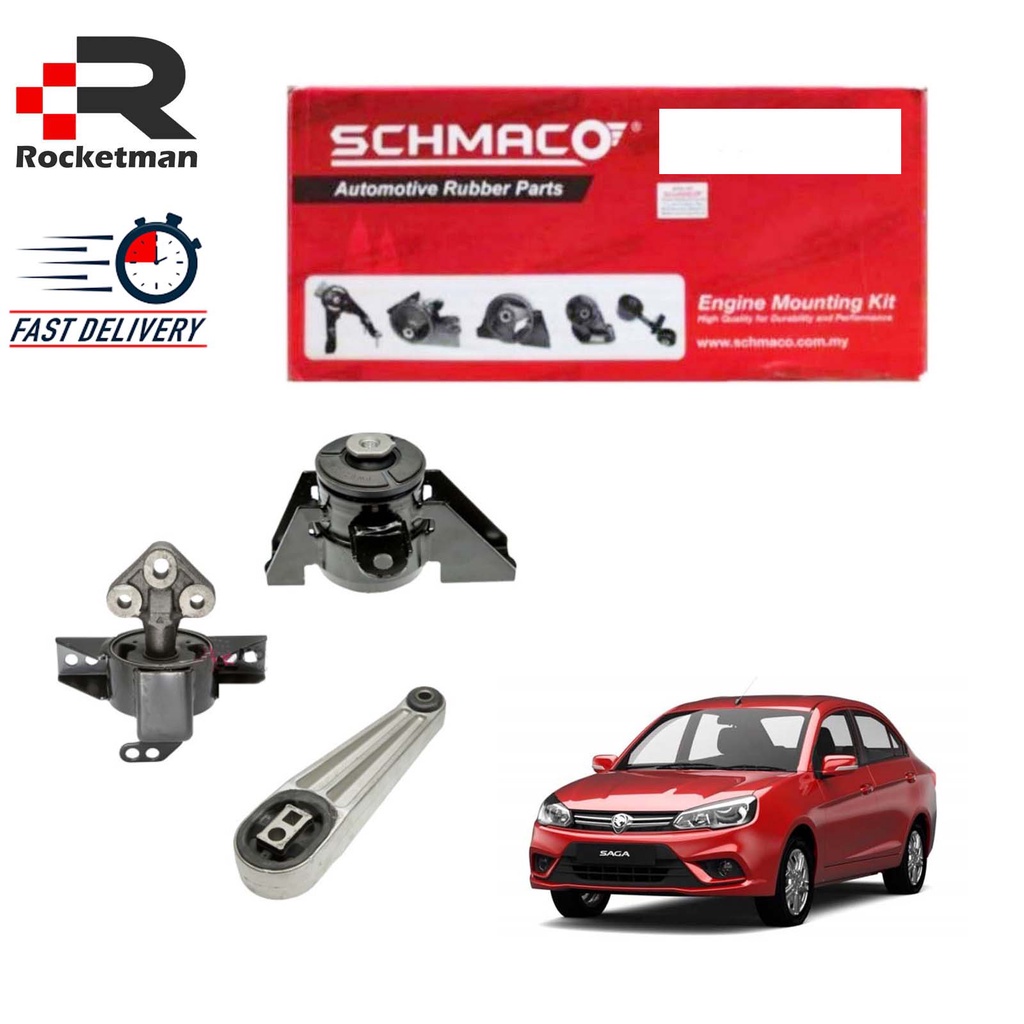 SCHMACO ENGINE MOUNTING SET (MANUAL) PROTON SAGA VVT 2016+ SAGA VVT ...