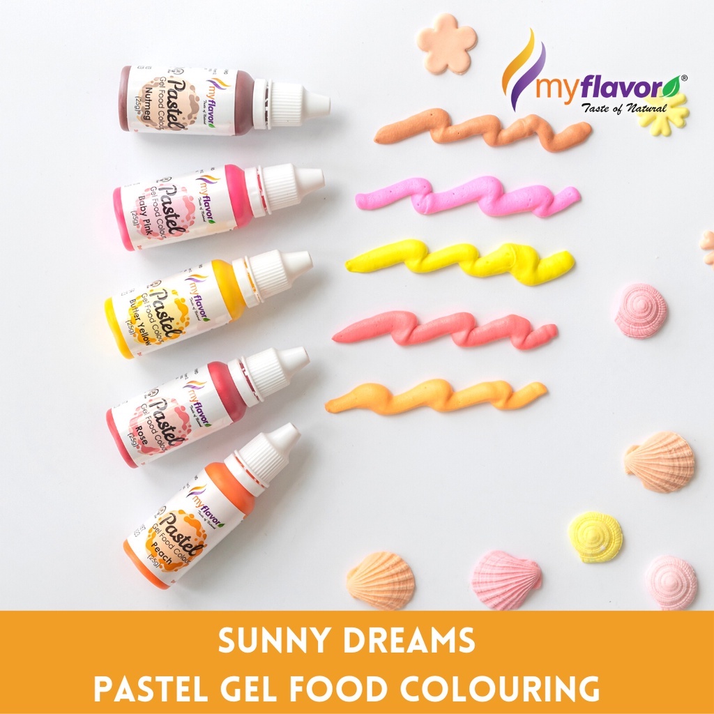 MyFlavor Pastel Gel Food Colour Set - Sunny Dreams | Shopee Malaysia