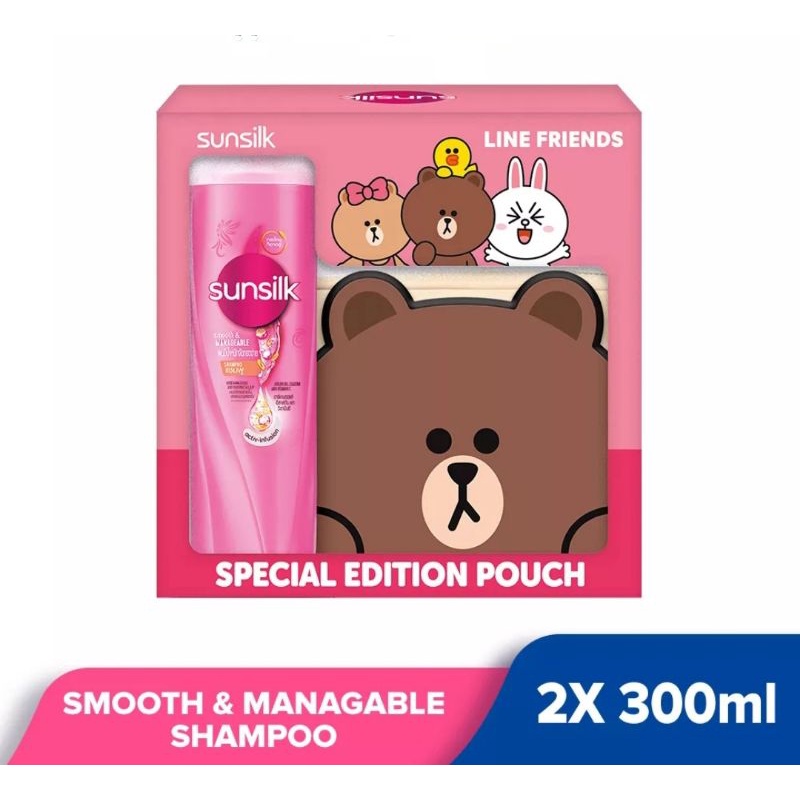 Sunsilk x Line Friends - Sunsilk Shampoo Smooth & Manageable Twin Pack ...