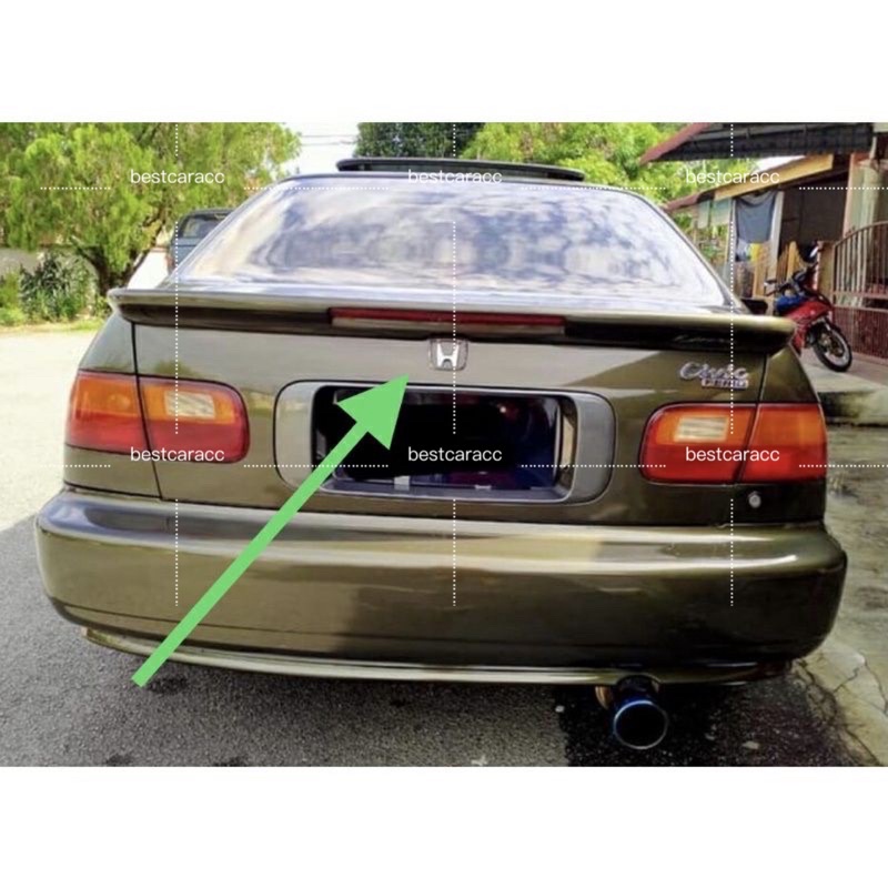 Honda Ferio Civic EG9 SR4 90-95 Spoiler Fiber With LED EG NO PAINT ...