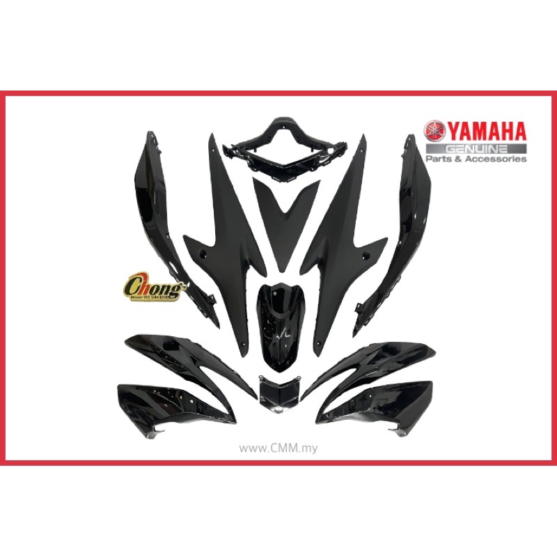 Yamaha NVX-155 V1 Body Cover Set (Hitam) Original HLY! | Shopee Malaysia