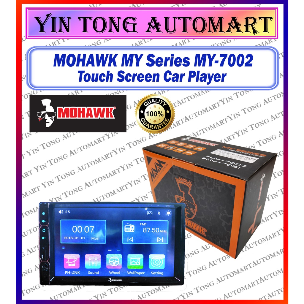 Mohawk Touch Screen Car Player MY Series MY-7002 Double Din Digital ...
