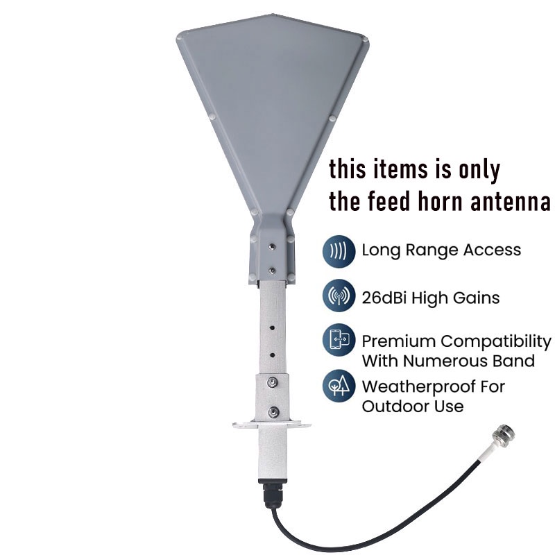 Outdoor cell phone Antenna parabolic 26dbi 600-6500MHz/Band3/5/7/1/8 ...