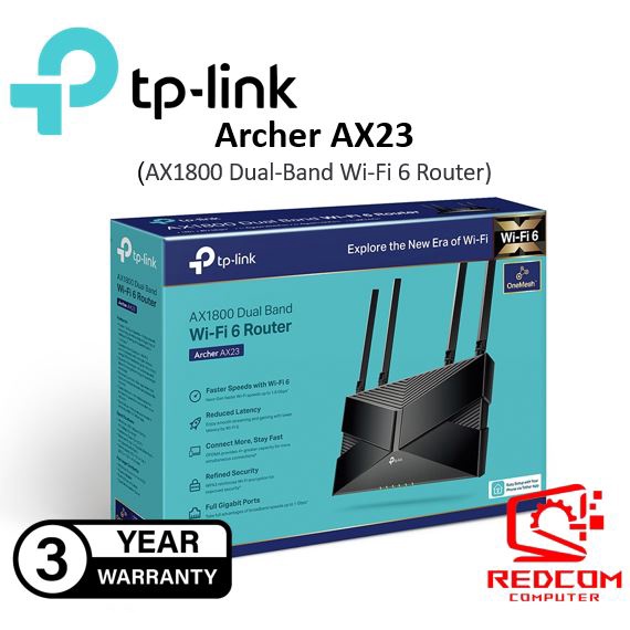 TP-LINK ARCHER AX23 AX1800 Dual-Band Wi-Fi 6 Router | Shopee Malaysia
