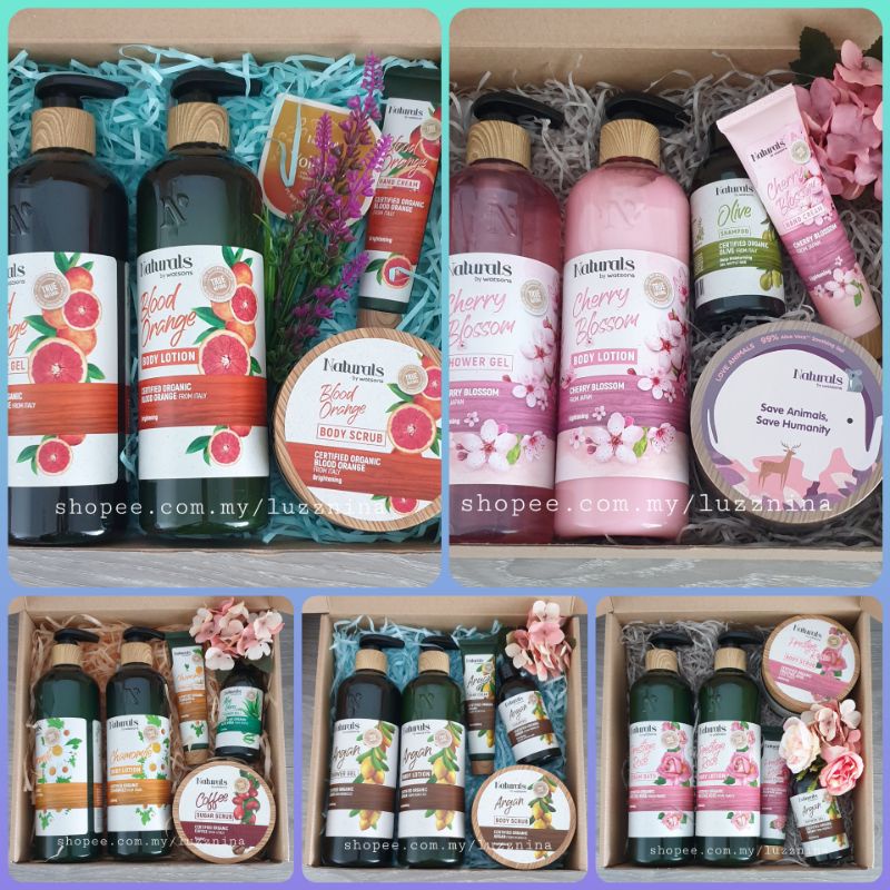 Naturals by Watsons Body Care Gift Set | Shopee Malaysia