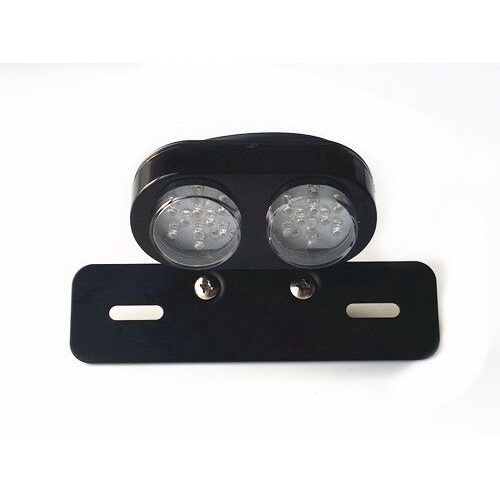 Motorcycle LED Tail Brake Light Cafe Racer Cruiser Street Bike Dual ...