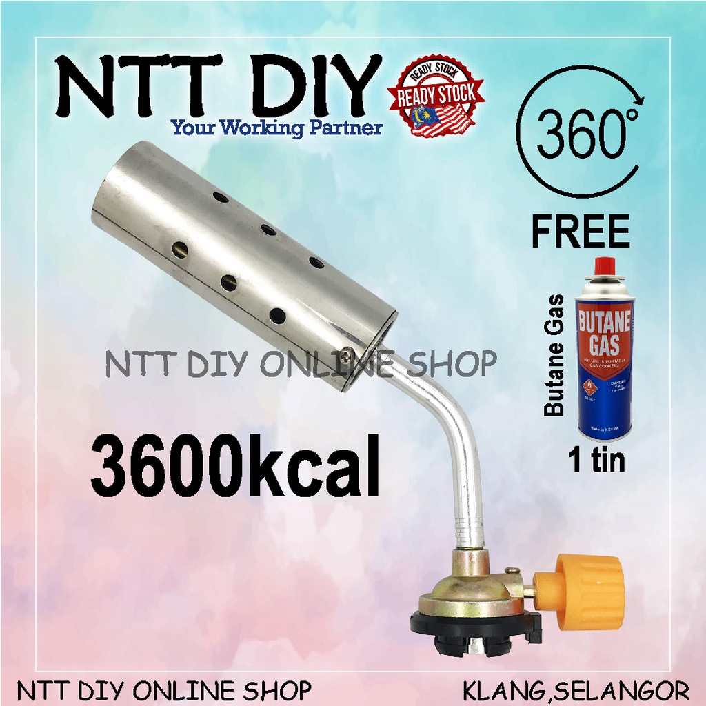 NTT DIY High Quality Canon Torch Gas Torches Brazing Hand Tool Portable ...