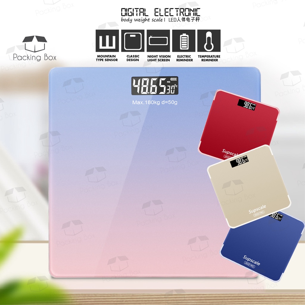 Supscale Digital Body Weight Scale Electronic Bathroom Weighing Glass ...