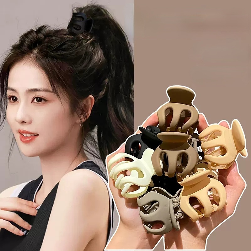 Small High Ponytail Hair Claws Clips/Plastic Matte Side Hair Clips ...