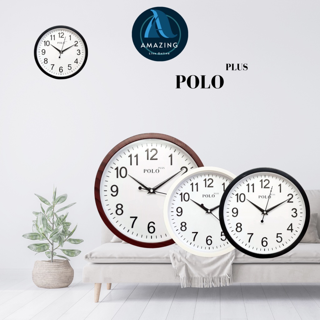 POLO PLUS 9053/2918 Original Analog Quartz Medium Size Wall Clock ...