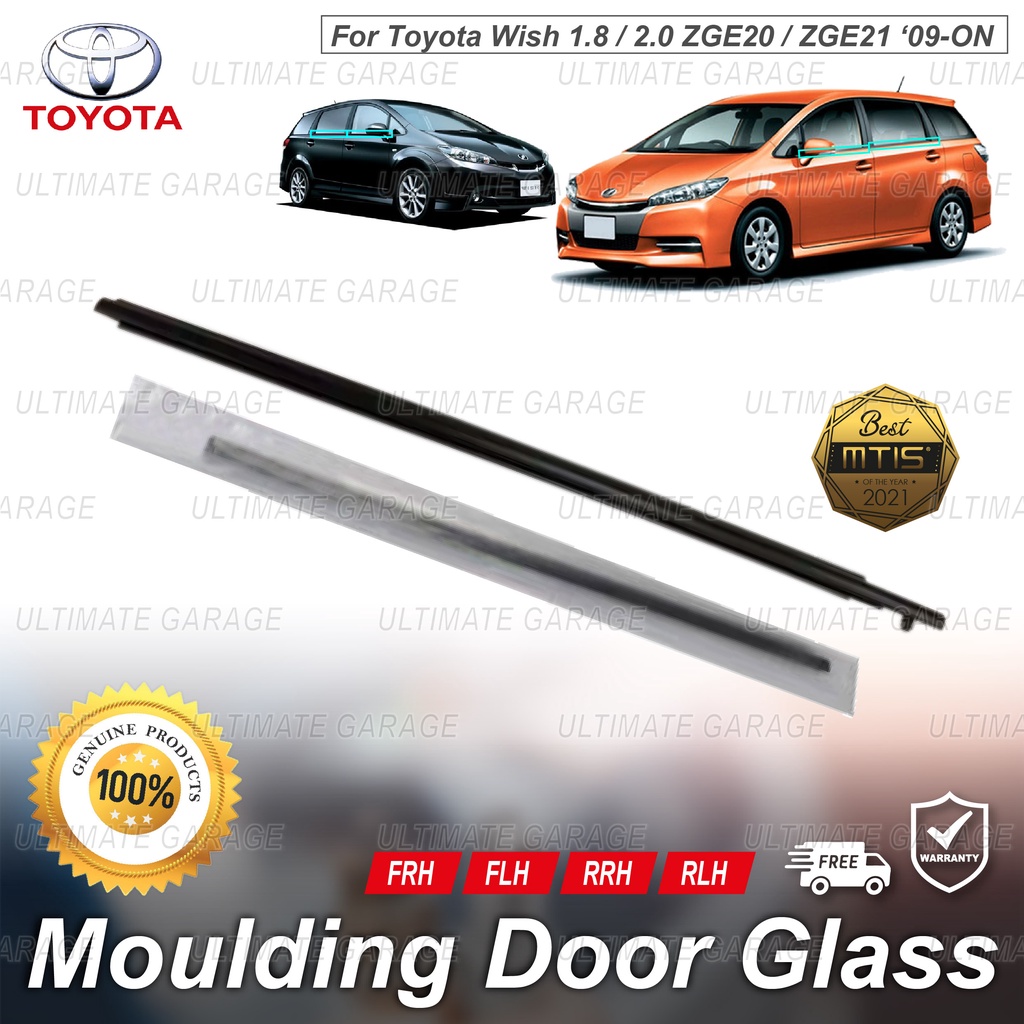 MTIS JAPAN TOYOTA Wish 2009 ZGE20 ZGE21 Window Door Moulding Rubber ...