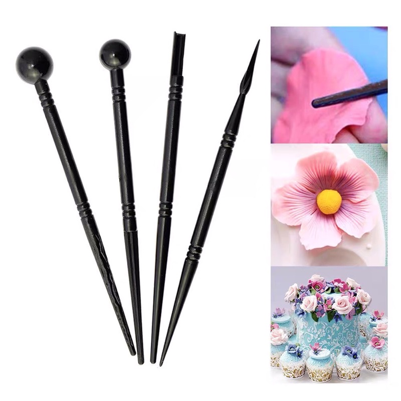 Embossing Tool Set / Craft Project Tool Set ( 4PCS/SET) Flower and Clay ...