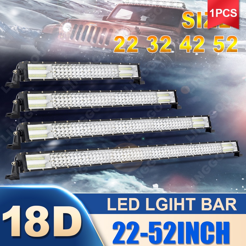 4 Row Led Light Bar Dual Single Row Spotlight Combination Work UTE ...
