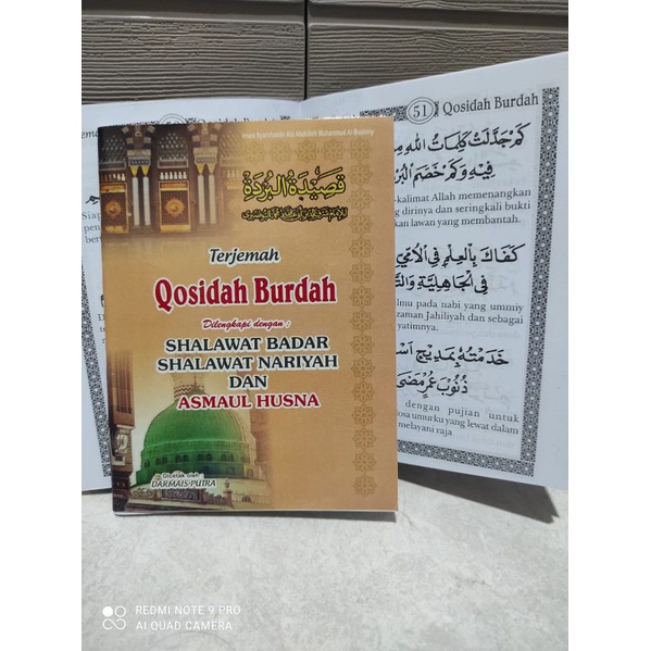 Translation of Qosidah Burdah - equipped with Sholawat Badar Nariyah ...