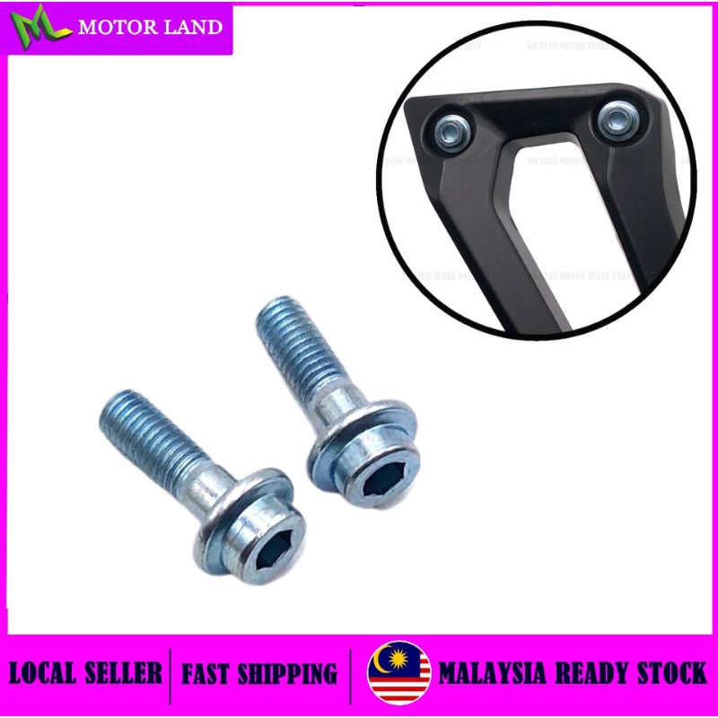 YAMAHA Y15 Y15ZR / LC135 135LC REAR FOOT REST SCREW FOOTREST HOLDER ...