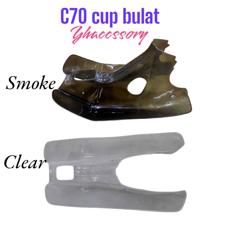 C70/cup bulat leg shield (PP.BLACK/PP.CLEAR) LEGSHIELD FRONT COVER C70 ...