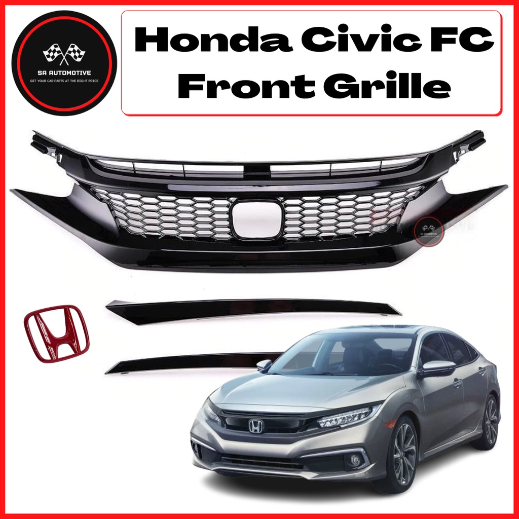 Honda Civic FC 2019 2021 2022 Facelift Front Bumper Grill SI Design ...