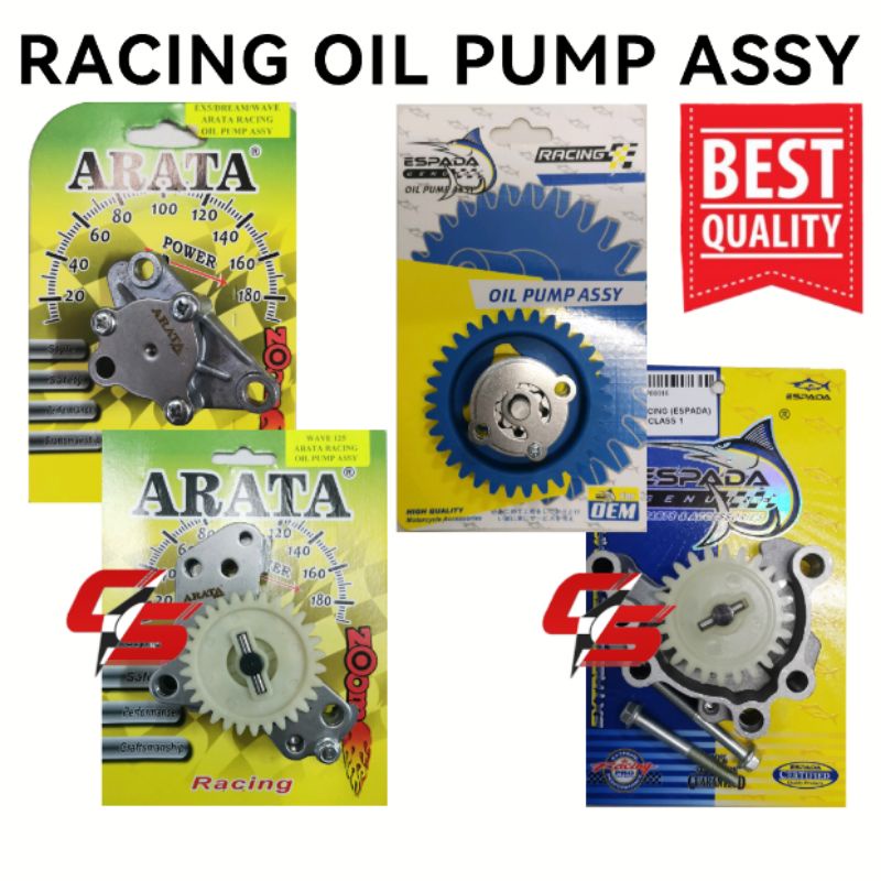ARATA & ESPADA RACING OIL PUMP GEAR MINYAK HITAM PUMP EX5 DREAM Y15ZR KRISS VF3I LC135 4S 5S EX5 ...