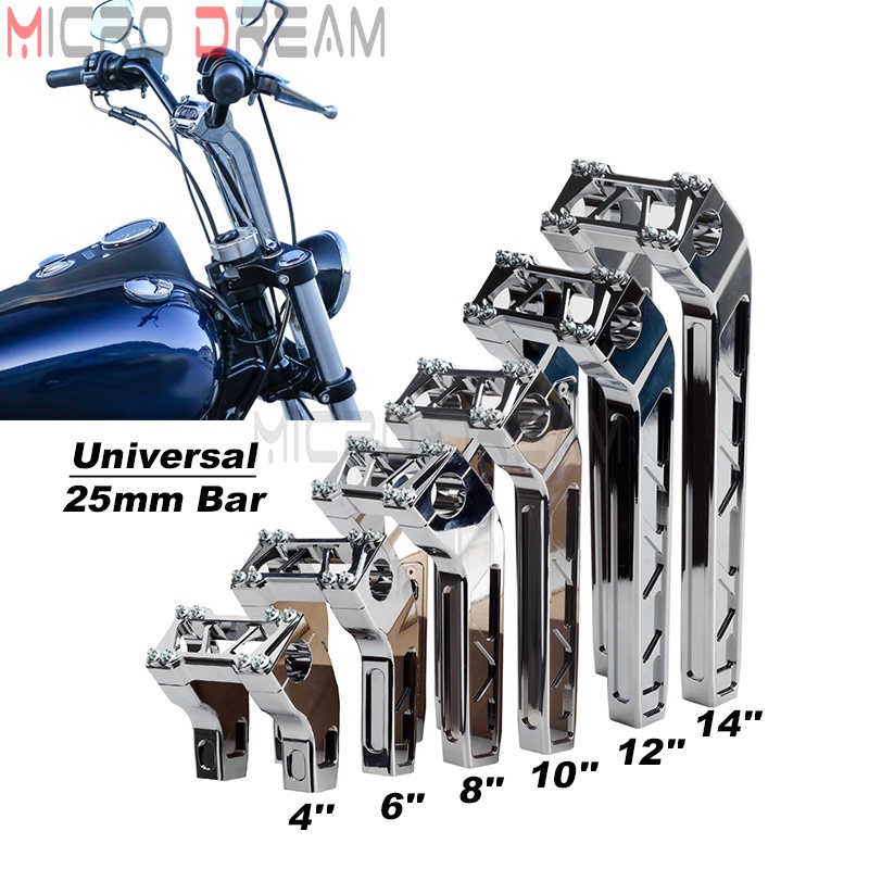 For Harley Handlebar Riser Club Style T-bar Handle Bar Risers For ...