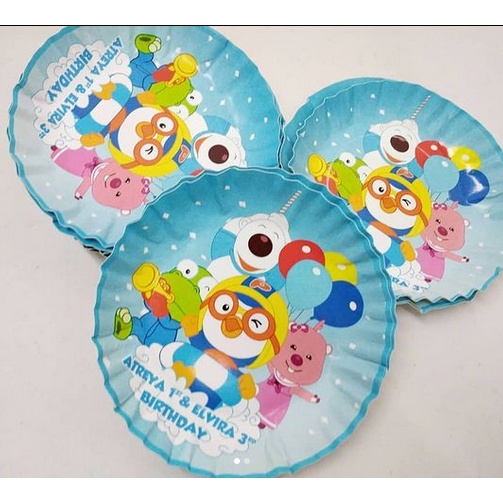 Pororo paper plate/pororo paper plate/pororo custom paper plate/pororo ...