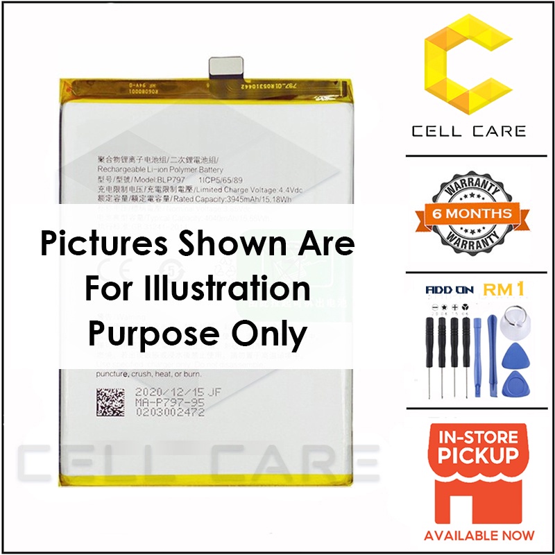 Battery Compatible For OPPO A72 5G BLP797 (4040mAh) | Shopee Malaysia