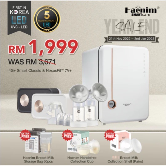 Haenim 7V Breastpump + UVC-LED Sterilizer Bundle | Shopee Malaysia