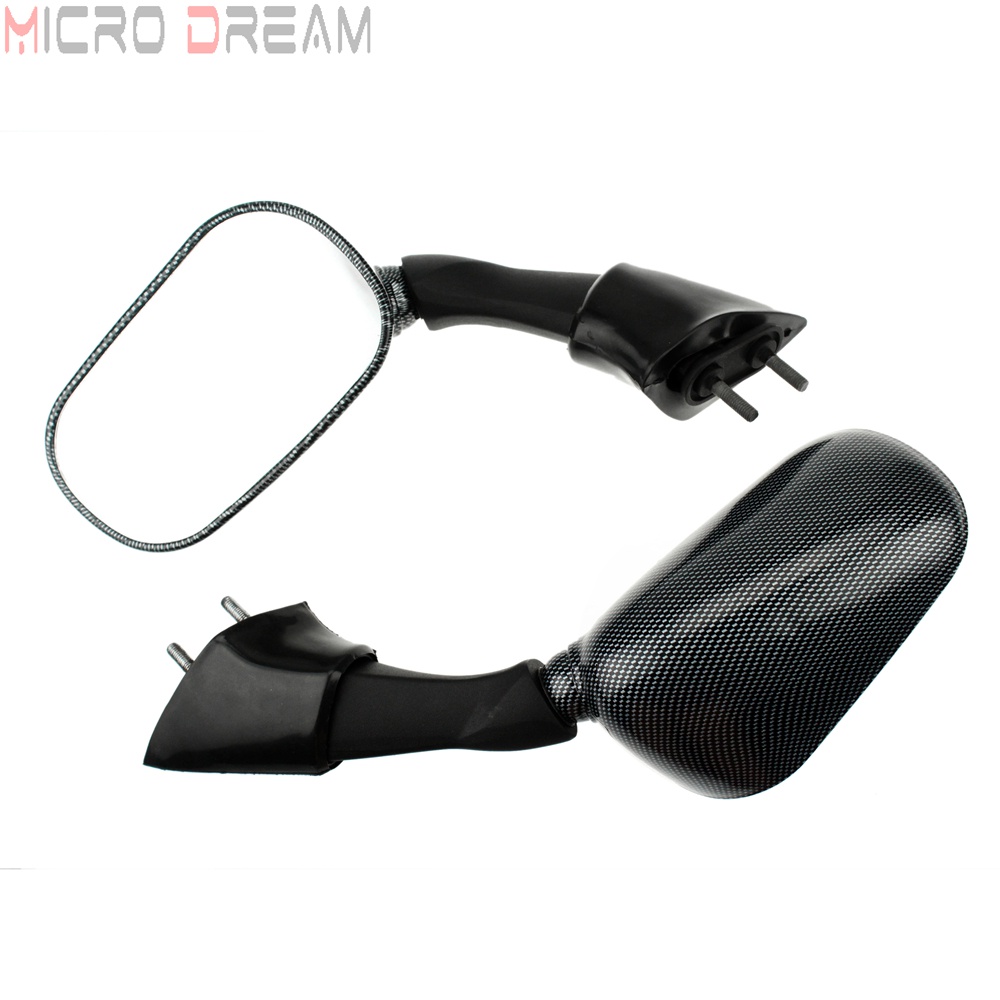 Motorcycle Rear View Mirrors Carbon & Black Side Mirror for Yamaha FJR ...