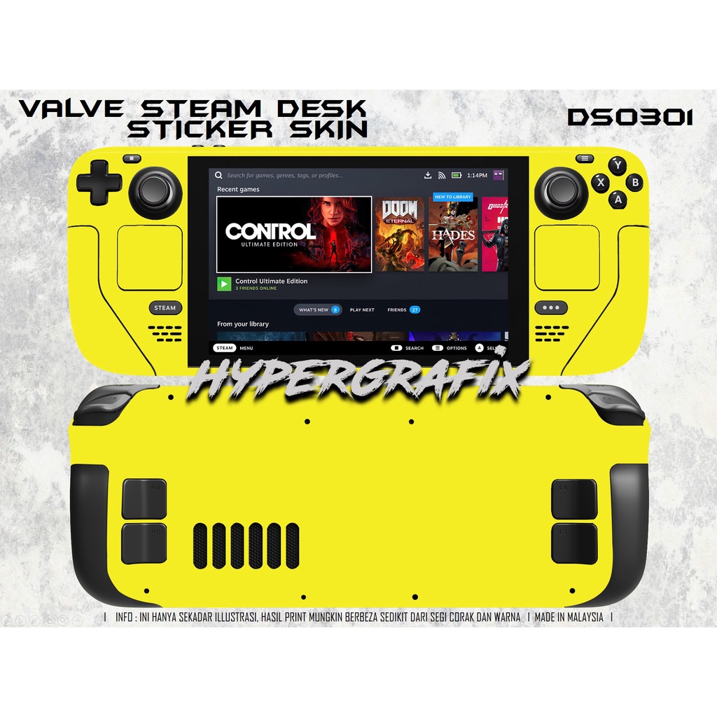 Steam Deck Sticker Skin 301 | Shopee Malaysia