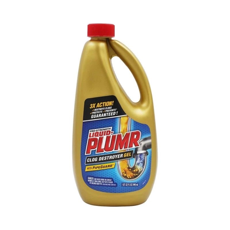Clorox Liquid Plumr Pro Strength Clog Destroyer Gel with Pipe Guard ...