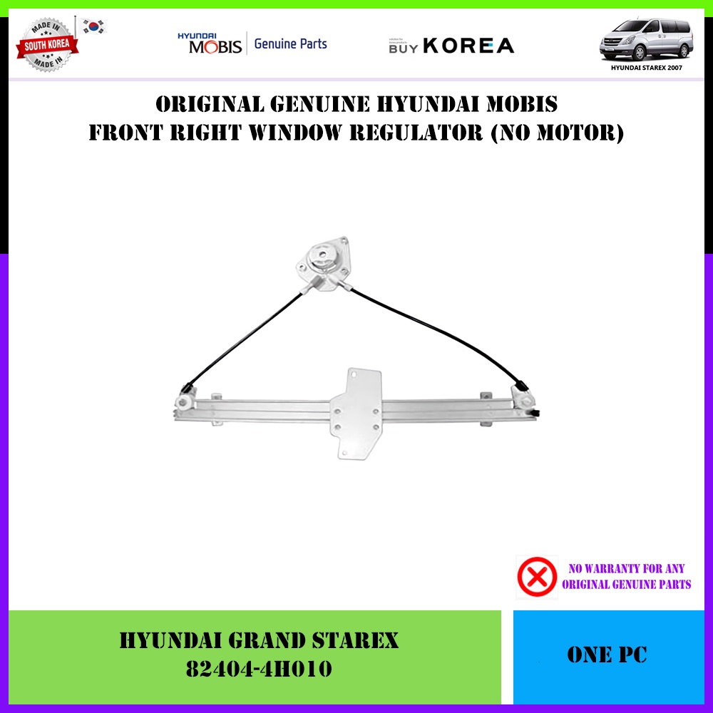 Hyundai Grand Starex Genuine Mobis Front Right Window Regulator (82404 ...