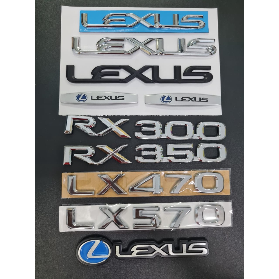 Lexus Metal Lx300 Rx300 Rx350 Rx330 Lm350 Lx Rx 300 350 330 Oem Emblem ...