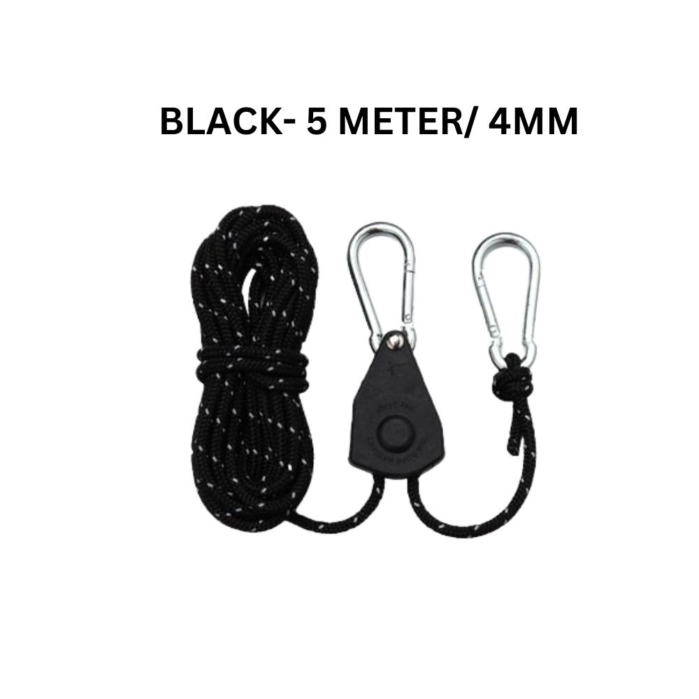2M Rope Pulley Adjuster Camping Tent Rope Buckle Adjustable Wind Rope ...