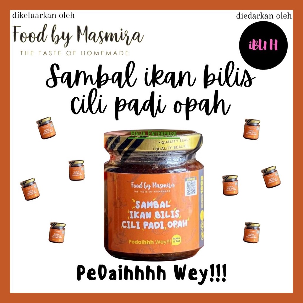 Sambal ikan bilis cili padi opah 180g | Shopee Malaysia